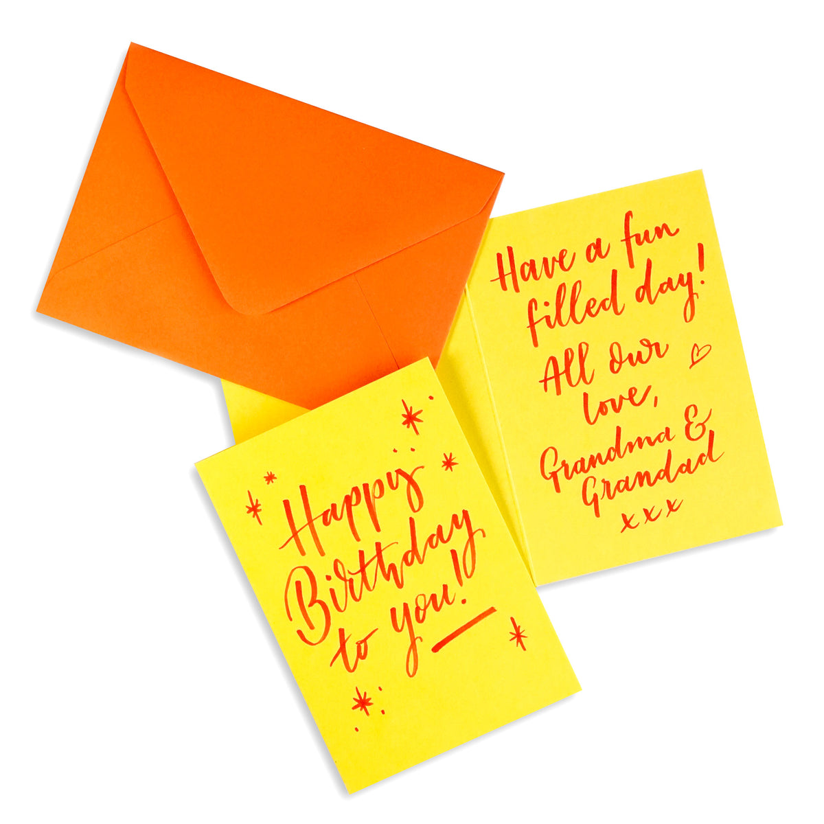 Hand lettered greeting card – Odd Goose