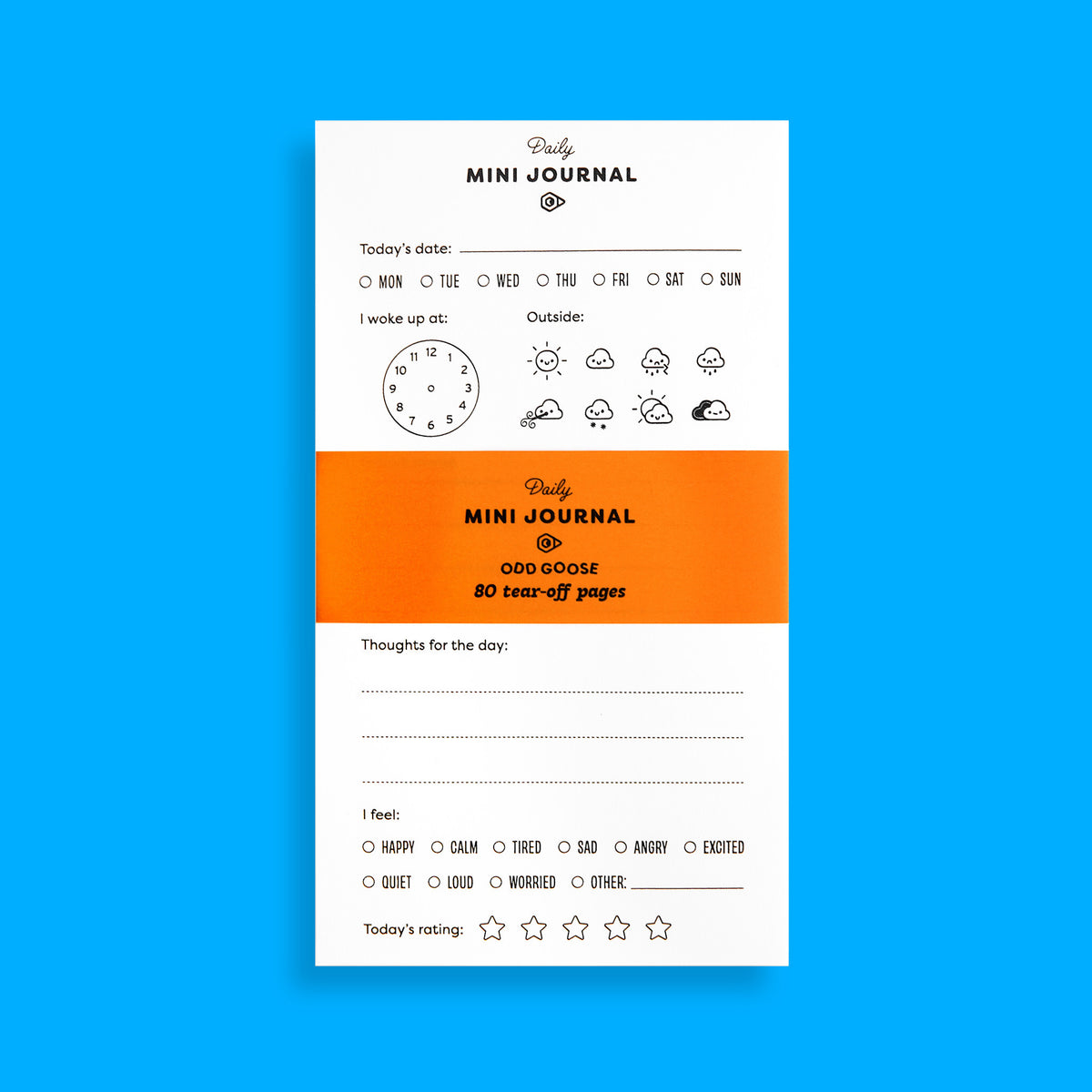 Daily Mini Journal Notepad – Odd Goose